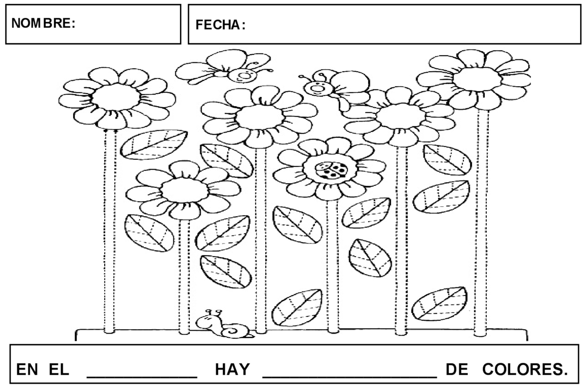 Fichas para trabajar el trazo vertical - Actividades infantil